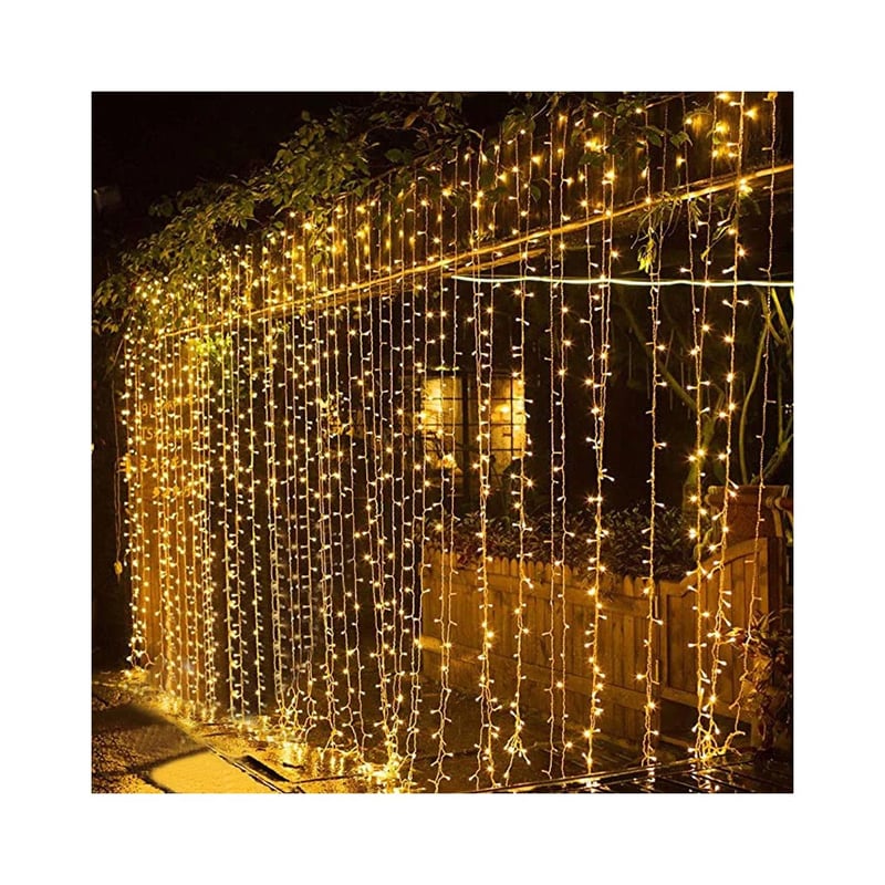 Cascada de Luces LED Navidad Guirnalda Luces Ámbar 3mx3m GENERICO ...