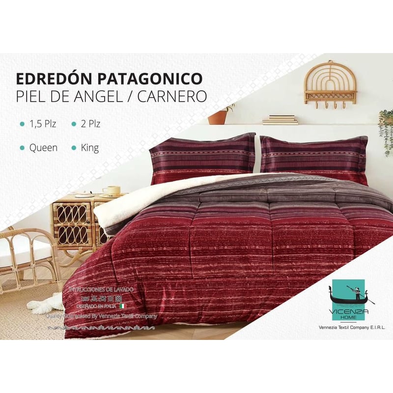 Set Edredón QUEEN Piel de Ángel con Carnero Sabanas y Fundas 100 ...