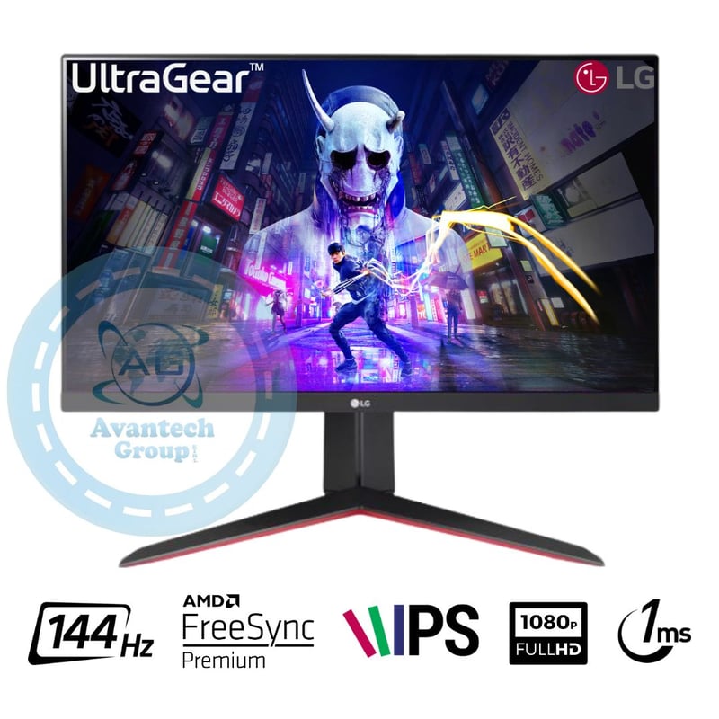 Monitor LG UltraGear 24GN65R-B 23.8 , Full HD, IPS, 144 Hz, 1 ms PIVOT LG | falabella.com