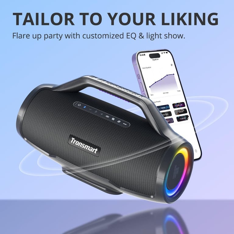 Parlante Tronsmart Bang Max Bluetooth 130W IPX6 24Hrs- Negro TRONSMART ...