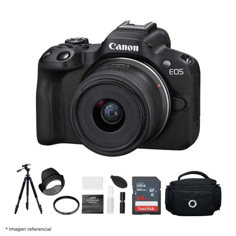 Cámara Mirrorless EOS R50 Lente RF S 18-45mm Kit Ultimate CANON ...