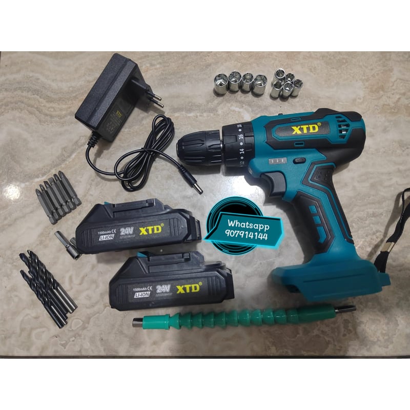 TALADRO PERCUTOR DESTORNILLADOR INALAMBRICO XTD 28 PIEZAS | Sodimac Perú