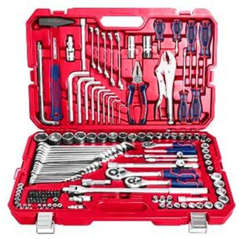 JUEGO DE HERRAMIENTAS COMBINADAS 142 PIEZAS CR - V EHTS01421 EMTOP ...