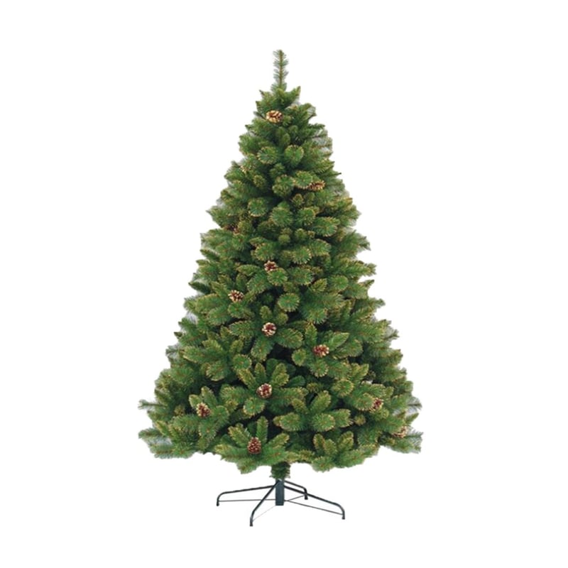 Árbol de Navidad 240cm modelo canadiense super coposo con piñas ...