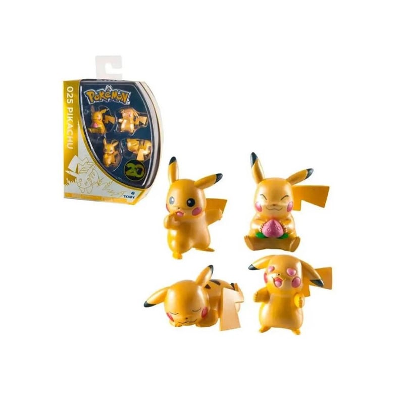TOMY Pokemon 025 Pikachu Mini Figures 20th Anniversary Set POKEMON ...