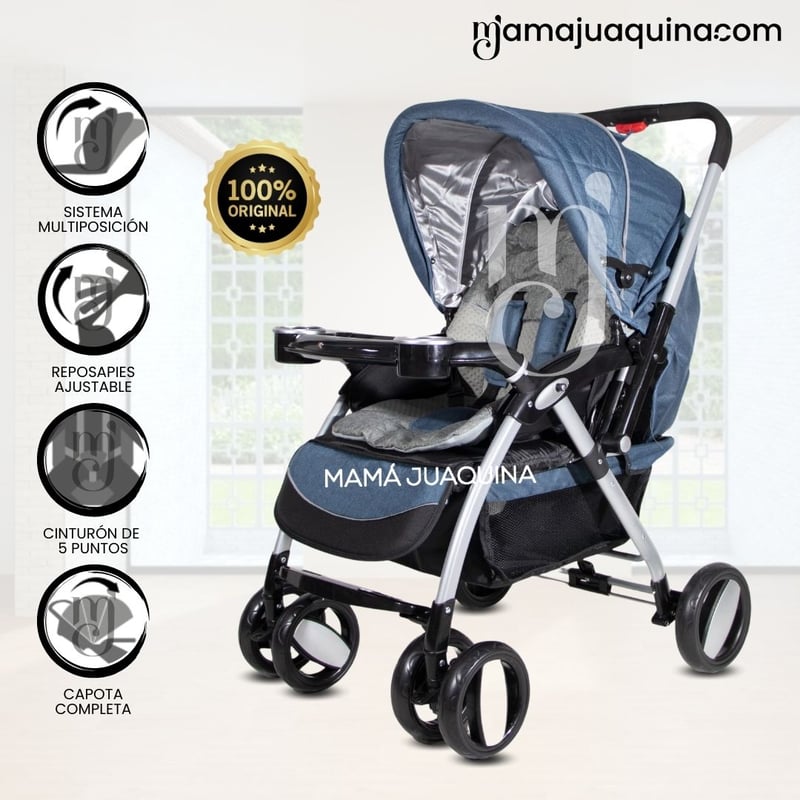 Coche Cuna de Lujo «GALAXY» Edición Limitada Blue BAMBINO | falabella.com