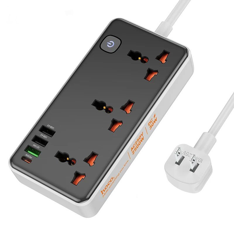 Enchufe,Tomacorriente Universal Multipuerto - Negro HOCO | falabella.com