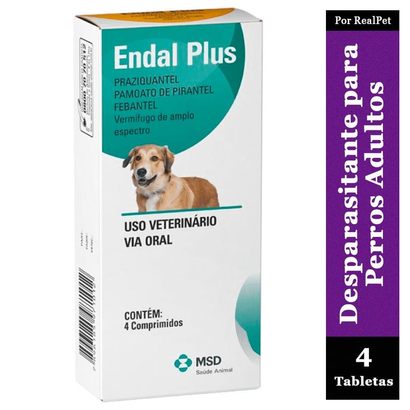 Desparasitante para Perros Endal Plus Caja x 4 Tabletas | Sodimac Perú