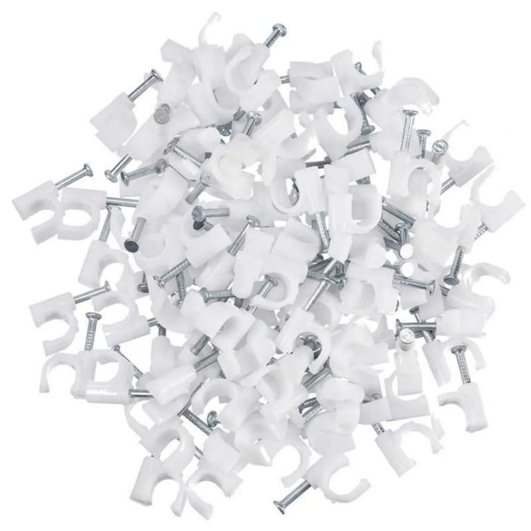 Grapas Redondas X100 Piezas para Cable 7mm Clavo para Pared GENERICO ...
