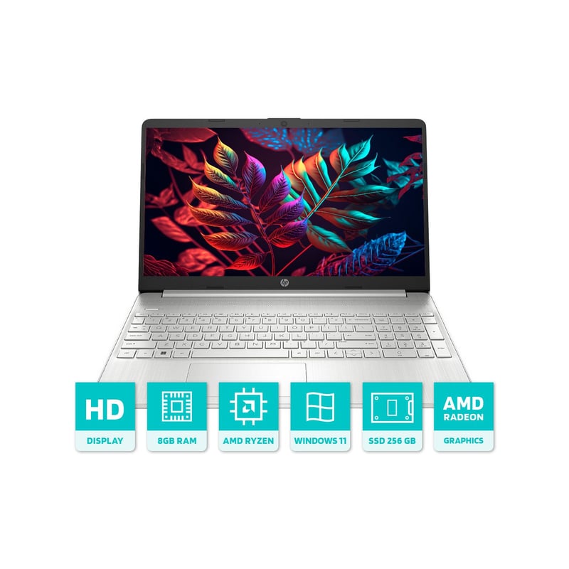 Laptop 15" HP AMD Ryzen 5 HD 8G RAM 256GB SSD Windows 11 Home HP ...