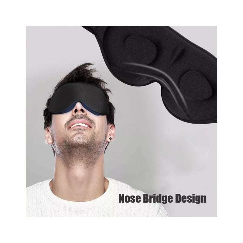 Antifaz Protector Ojo Para Dormir En Mascara De Ojos 3D Negro GENERICO ...