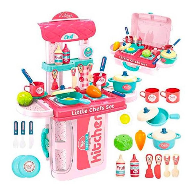 Cocina para Niñas Juguete Portatil Rosa GENERICO | falabella.com
