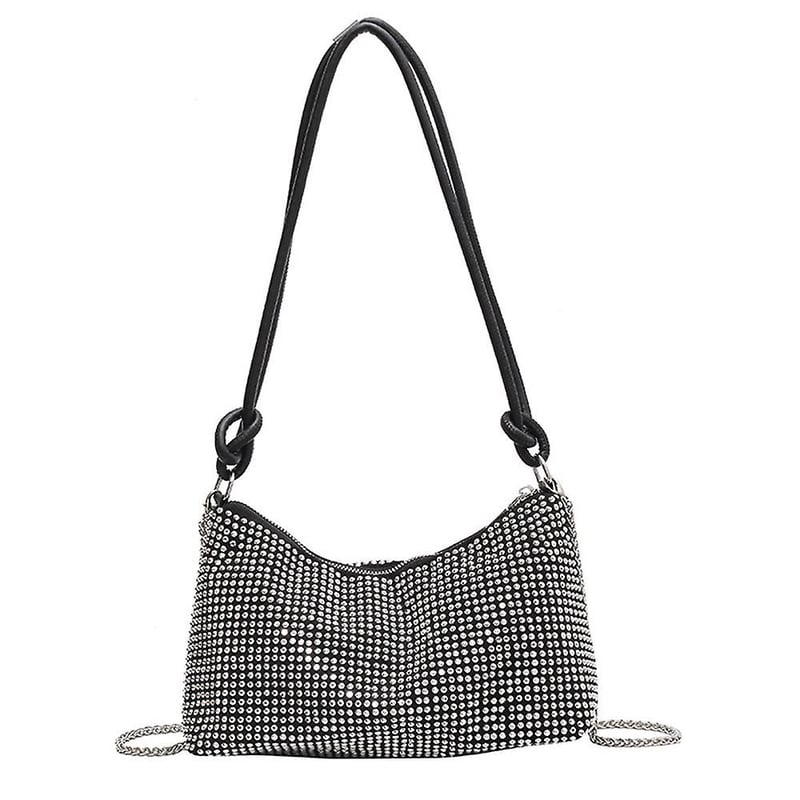 Cartera Maite con gemas plateadas Doble Cadena GENERICO | falabella.com
