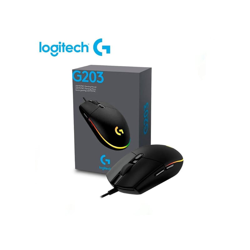 Mouse Logitech G203 LIGHTSYNC RGB LOGITECH | falabella.com