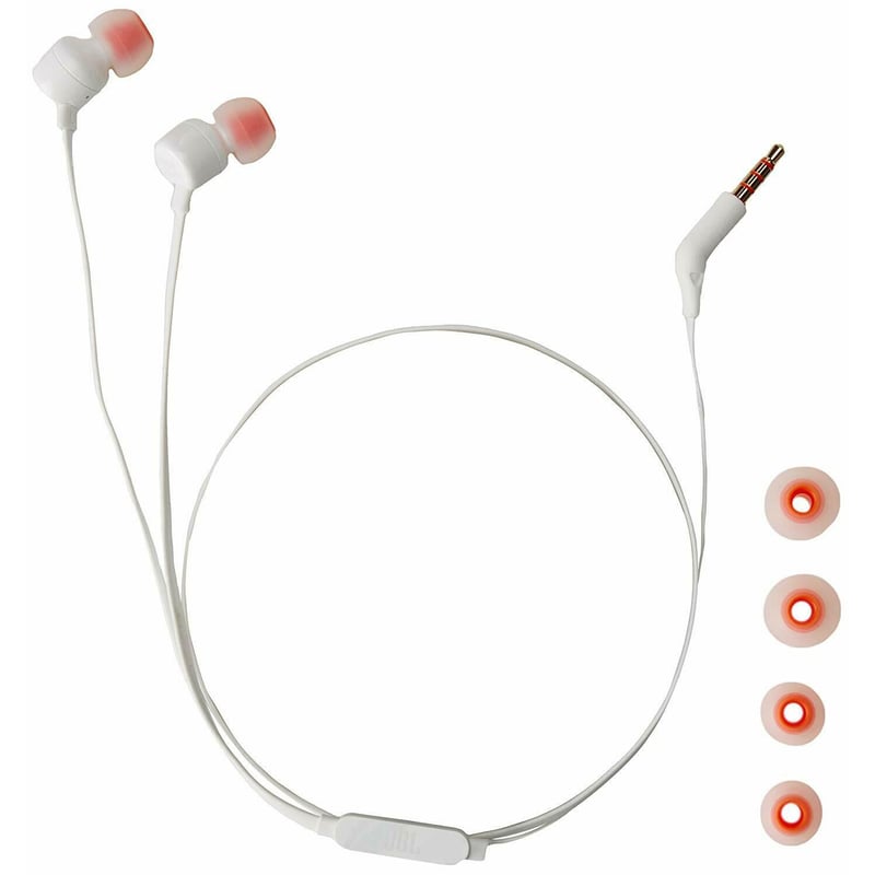 Audífono JBL T110 Extra Super Bass Cable Graves - Blanco JBL ...