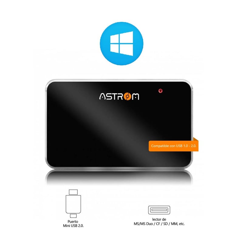 Lector Multi Tarjetas De Memoria Astron ASTROM | falabella.com
