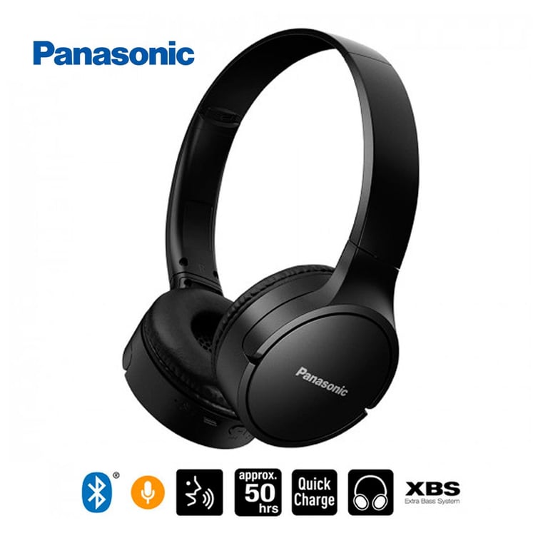 Audífonos Panasonic HF420 Bluetooth 50hrs Extra Bass System Negro ...