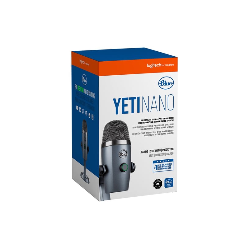 Microfono Blue Yeti Nano Usb Streaming CardiodOmmi Grey BLUE ...