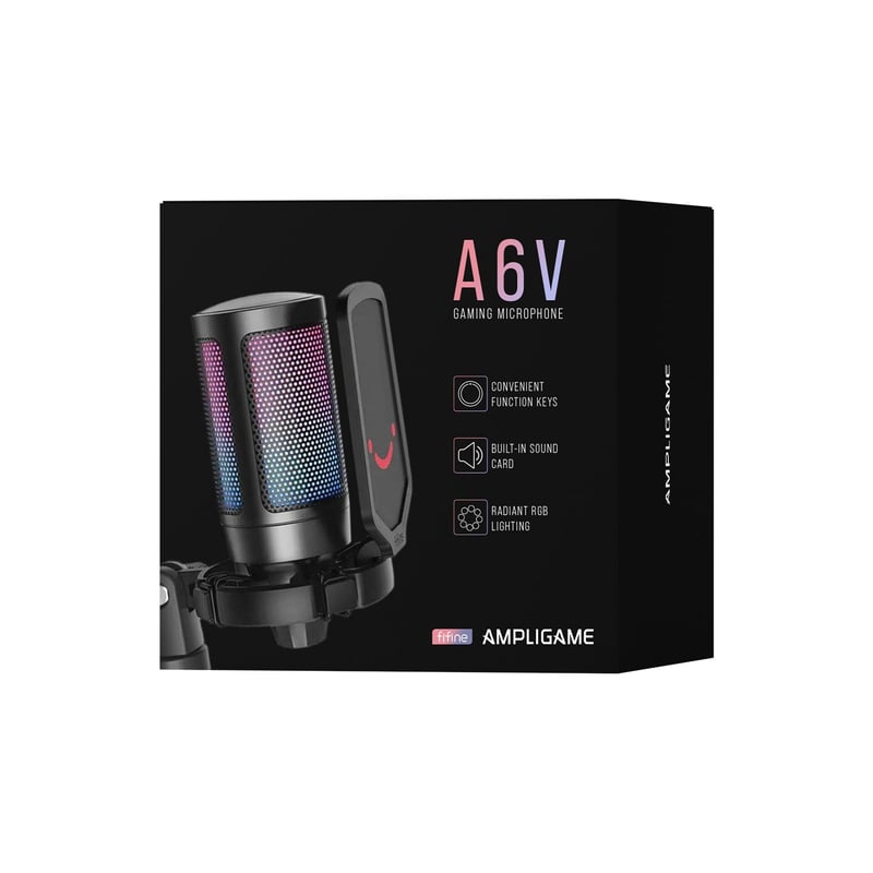 Micrófono Fifine Ampligame A6V Black FIFINE | falabella.com