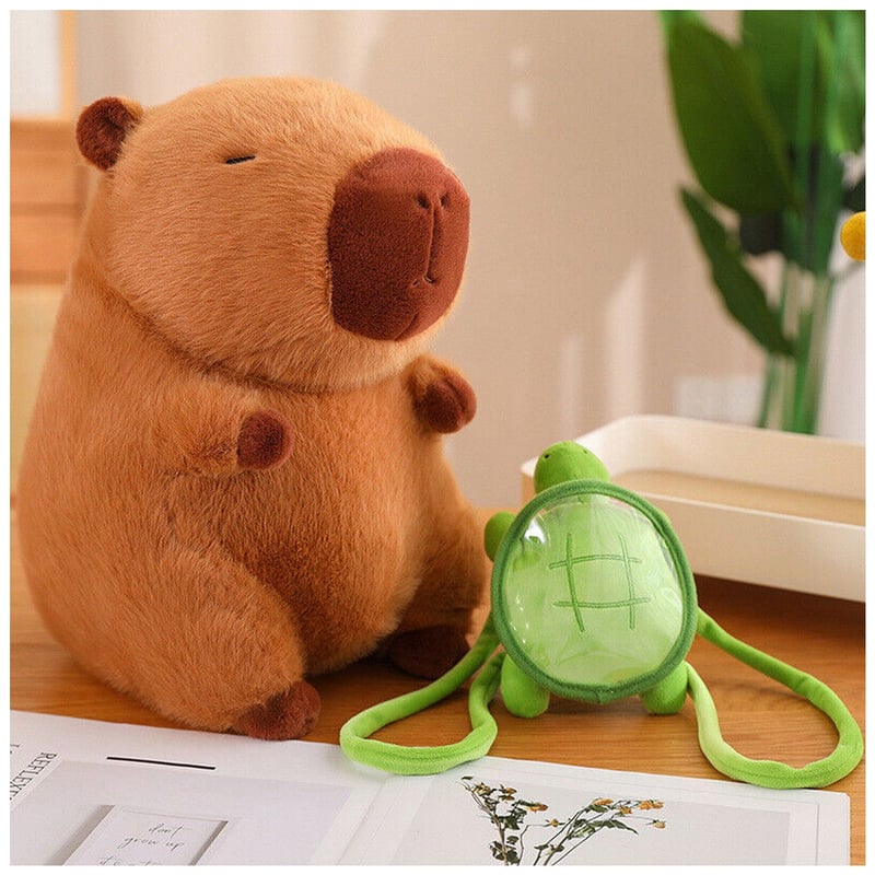 Peluche Capibara con Mochila de Tortuga VENTITAS HOME | falabella.com