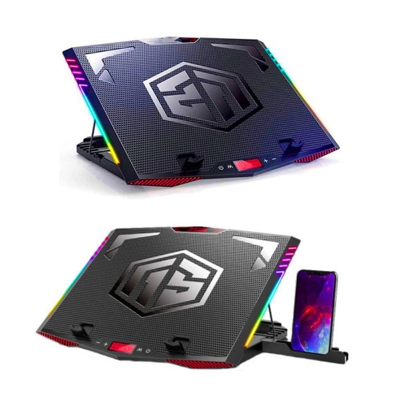 Cooler Para Laptop Gamer Rgb Cybercool HA K7 Display 6 Niveles ...
