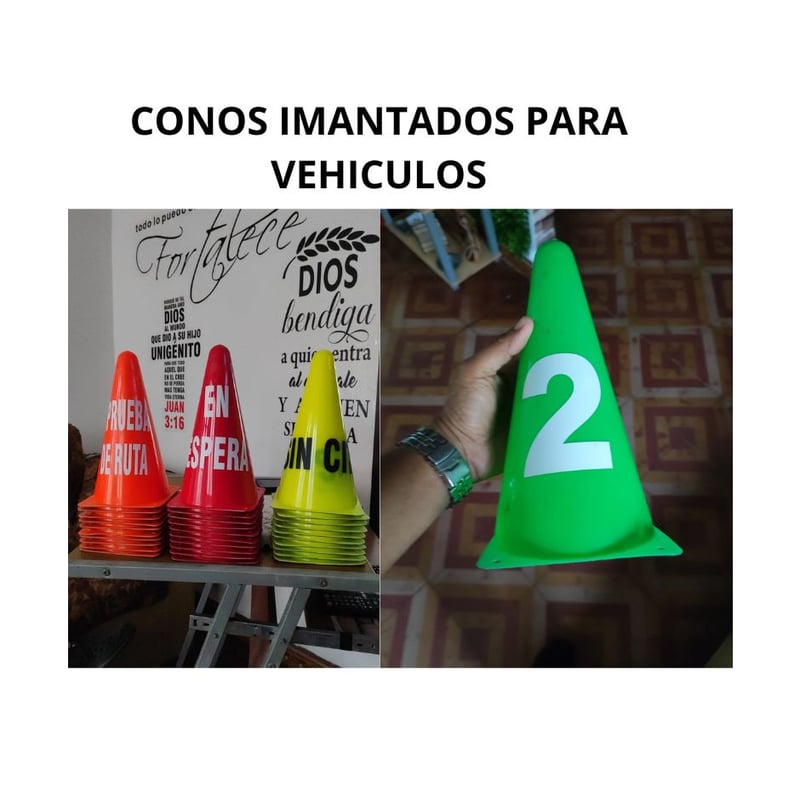 CONOS IMANTADOS PARA VEHÍCULOS GENERICO | falabella.com