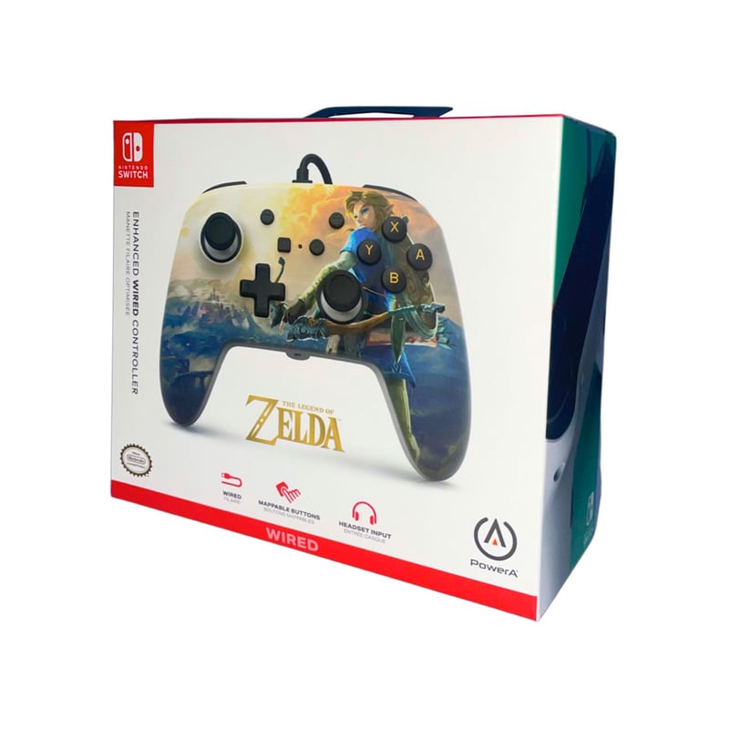 PowerA Enhanced Wired Controller Hyrule Hero Nintendo Switch POWER A ...