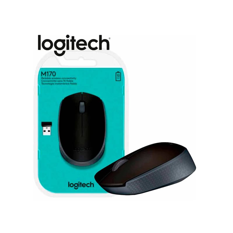 MOUSE LOGITECH M170 WIRELESS BLACK LOGITECH | falabella.com