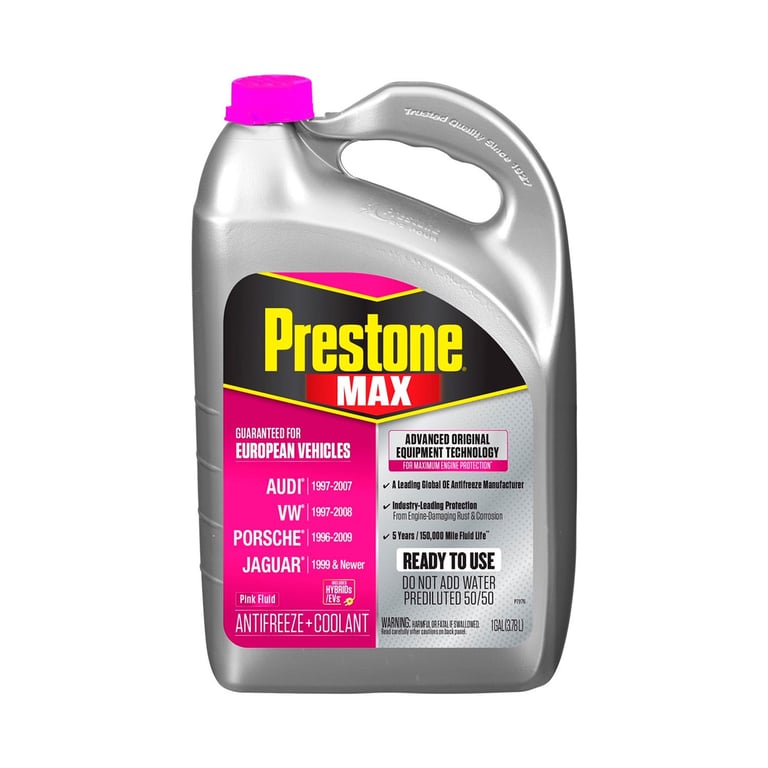 Prestone ® MAX Europeos Rosa Anticongelante Refrigerante PRESTONE ...