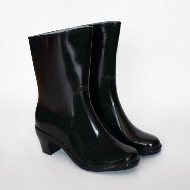 BOTAS DE LLUVIA LAURA NEGRO CON TACO GENERICO | falabella.com