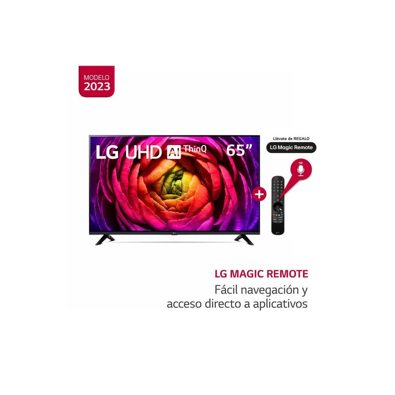 Televisor 65" LG UHD 4K UR7300 Modelo 2023 LG | falabella.com