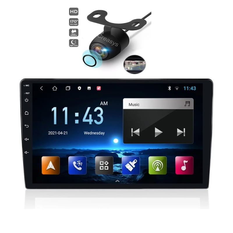 Autoradio Android 13 Full Touch apps 2Gb Ram y 32Gb Room 10 Pulgadas ...