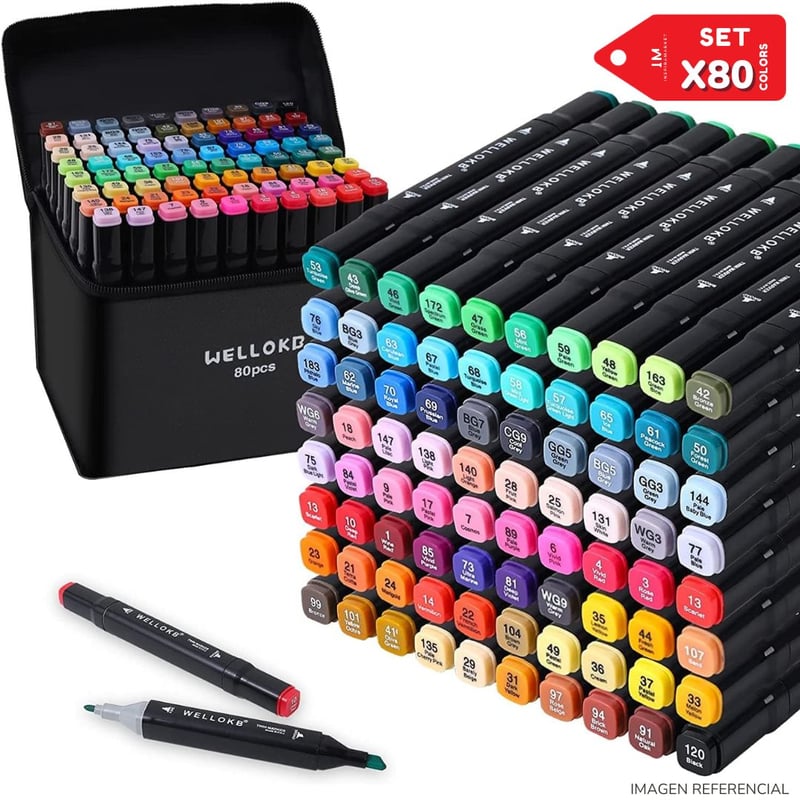 Plumones Touch 80 Piezas marcadores doble punta GENERICO | falabella.com