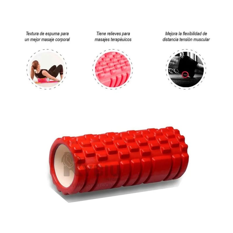 Foam Roller 35cmYoga Pilate Color Rojo GENERICO | falabella.com