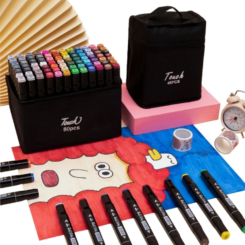 Plumones Touch 80 Piezas Doble Punta OEM | falabella.com