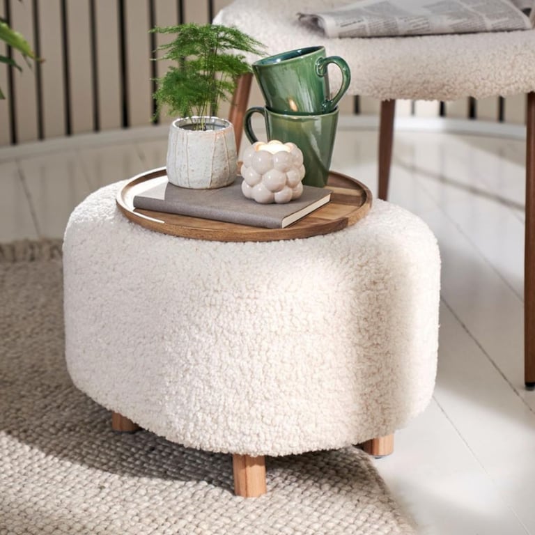 Puff Teddy Corto Decoban Hogar GENERICO | falabella.com