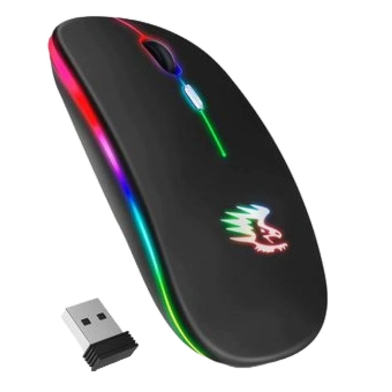 Mouse gamer inalámbrico color negro Yelandar LED8 SEISA | falabella.com