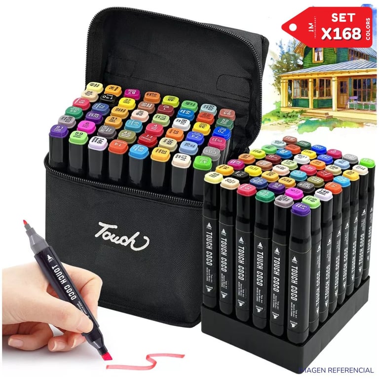 Plumones Touch 168 Piezas marcadores doble punta GENERICO | falabella.com