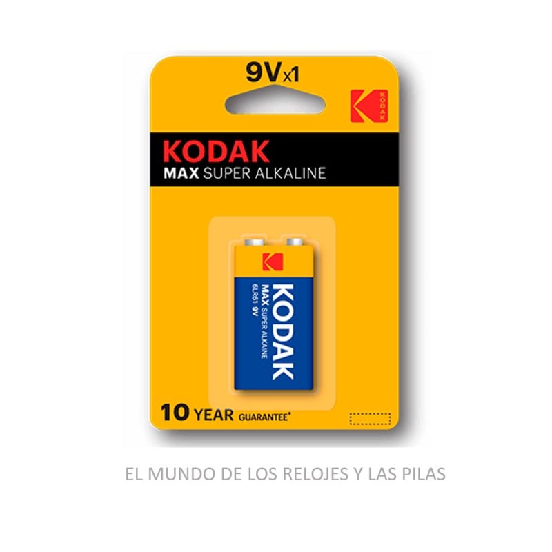 BATERIA KODAK MAX 9V SUPER ALKALINE KODAK | falabella.com