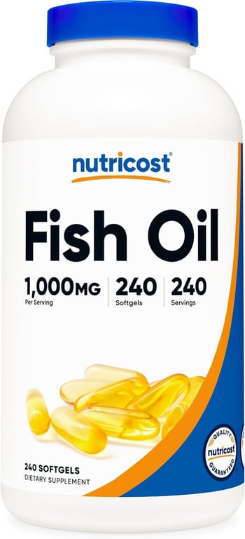 Nutricost Omega 3 Fish oil 240 Capsulas Aceite de Pescado NUTRICOST ...