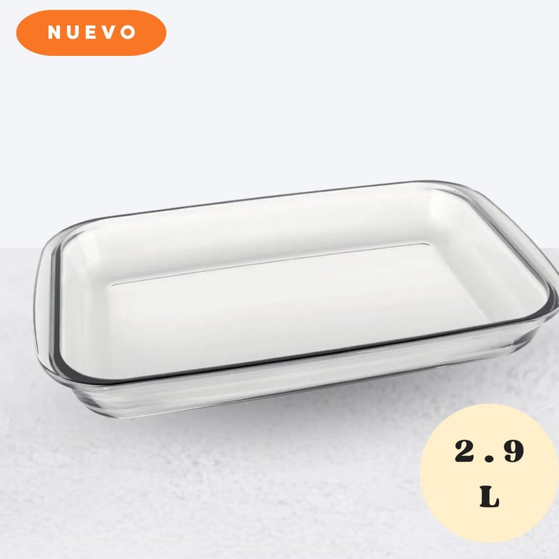 Bandeja rectangular para horno de vidrio Gde 29Lt MARINEX | falabella.com