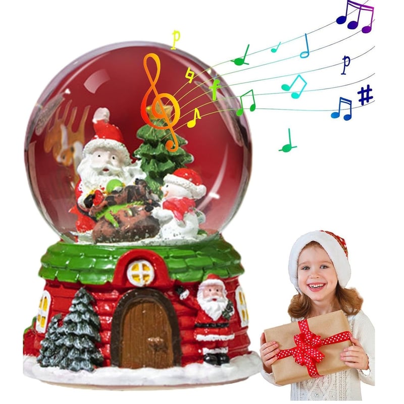 Esfera Navideña Bola Nieve Caja Musical Luces Decoración GENERICO ...