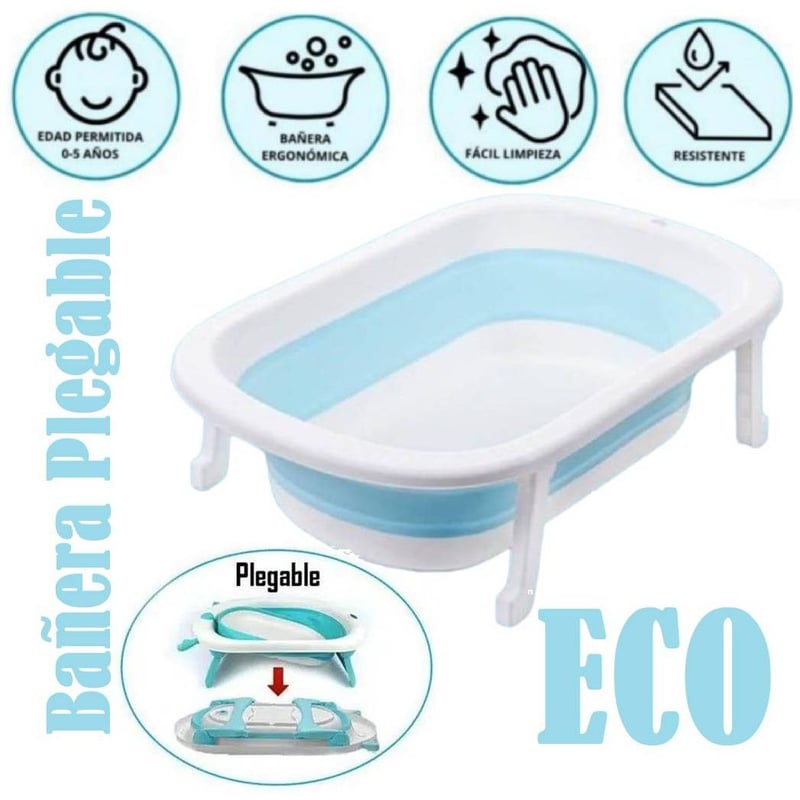 Tina Bañera Plegable Resistente ECO Azul GENERICO | falabella.com