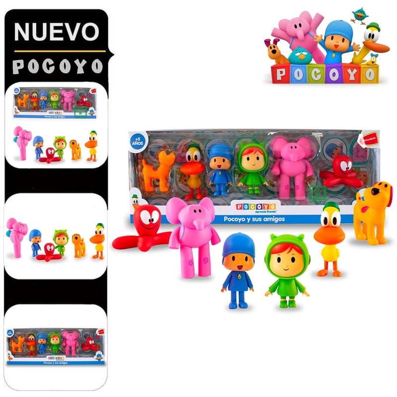 Set de Figuras Articulables Pocoyo y sus Amigos 6pcs POCOYO | falabella.com