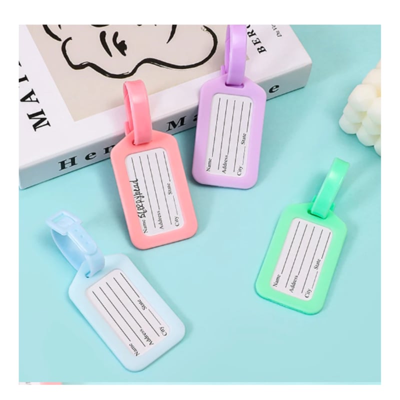 Etiqueta tag identificador equipaje maleta mochila viaje x2 GENERICO ...