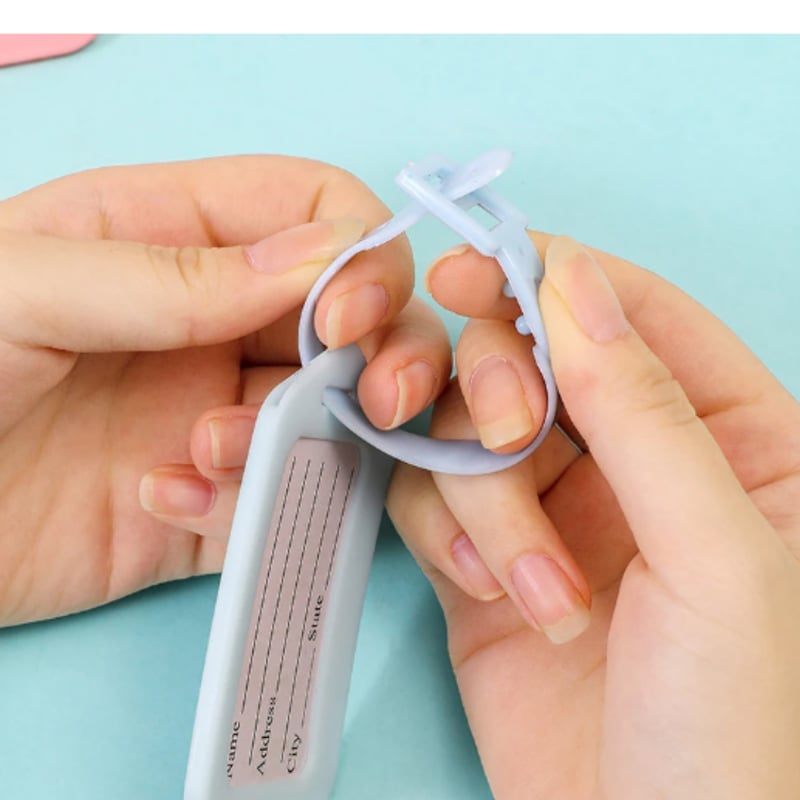 Etiqueta tag identificador equipaje maleta mochila viaje x2 GENERICO ...