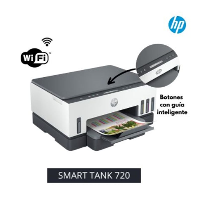 MULTIFUNCIONAL IMPRESORA HP SMART TANK 720 BLANCO HP | falabella.com