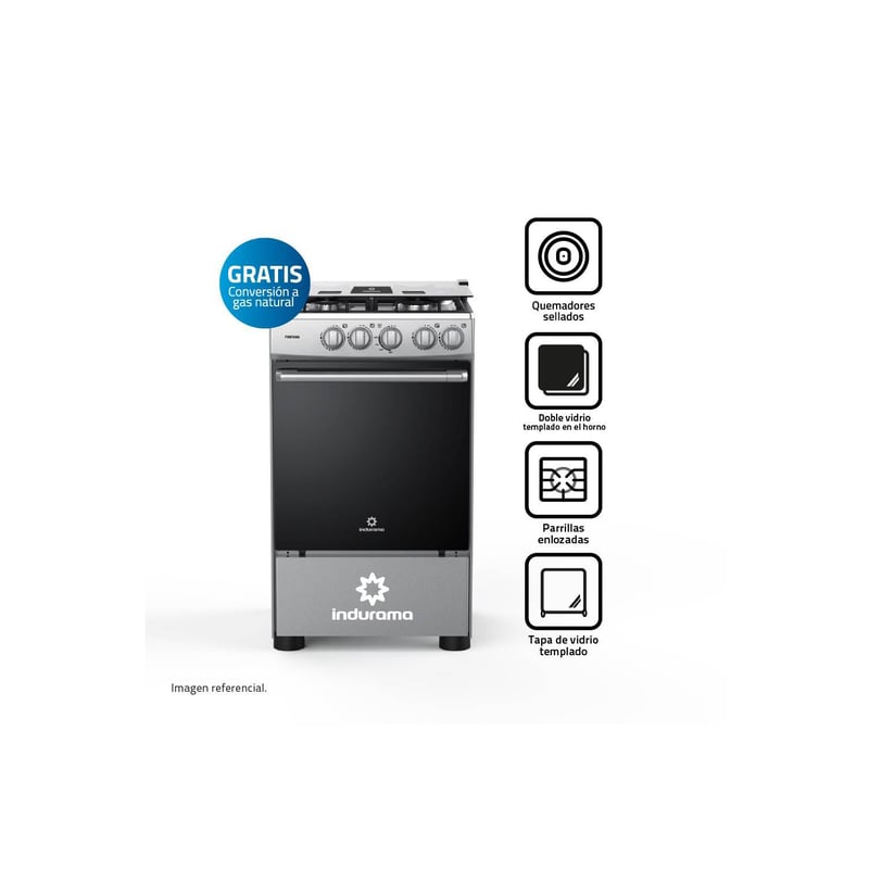 COCINA INDURAMA FONTANA GRIS 20". INDURAMA | falabella.com