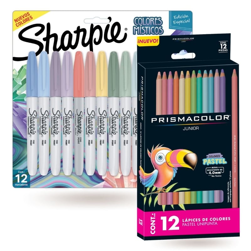 Pack Colores y Plumones x 24 Pasteles SHARPIE | falabella.com