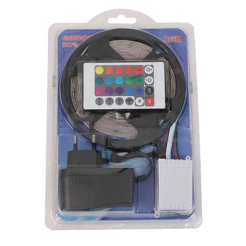 Tira de luces LED de 5 Metros de 12V, 2835 RGB, 60 Luces de Color OEM ...
